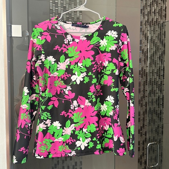 Katherine Way | Tops | Floral Long Sleeve Katherine Way Tee | Poshmark